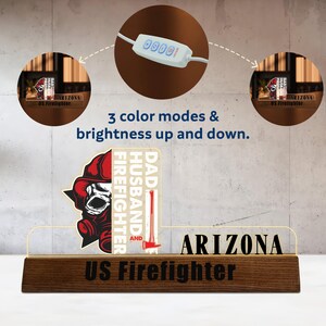 Fireman Acrylic Office Desk Name Plate, Fire Chief Nameplate, Fire ...