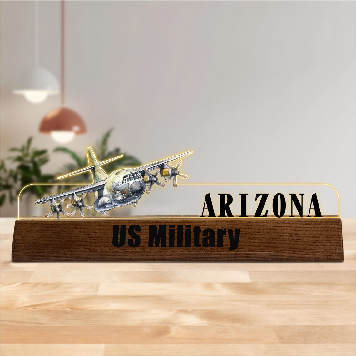 Military Desk Name Plate, Customized Acrylic Desk Name Plate With ...