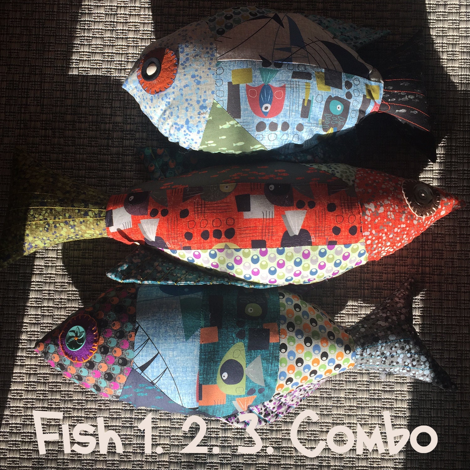 DIY - Patchwork Fish 1.2.3 Combo Sewing Pattern PDF File - Etsy
