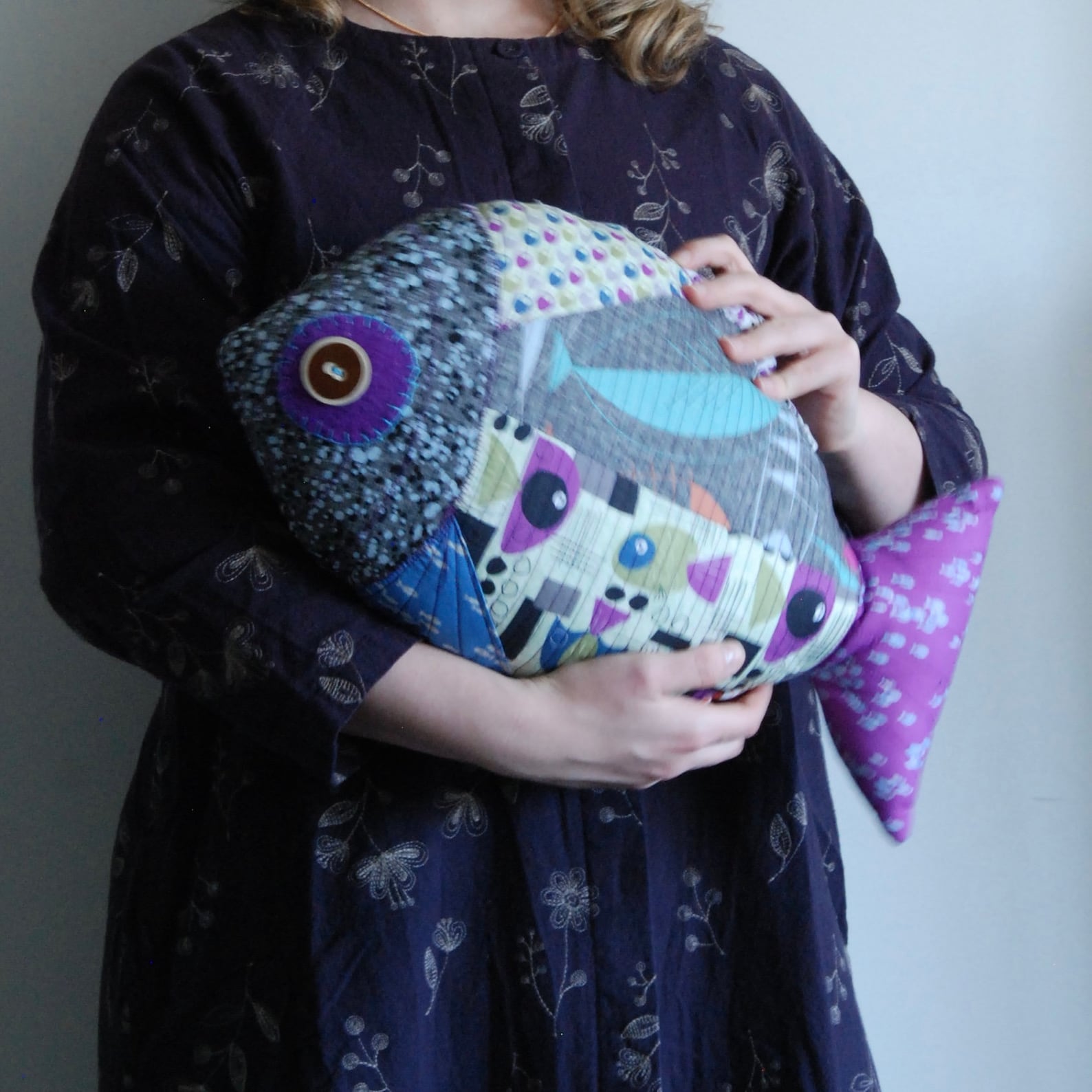 PDF Patchwork Sewing Pattern / Fish 3 Pillow - Etsy