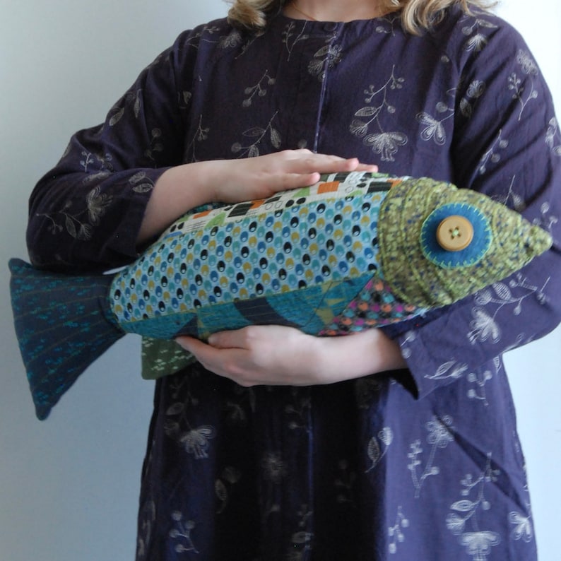 Patchwork Fish-1 Pillow - PDF Sewing Pattern / Stuffed Animal - Etsy