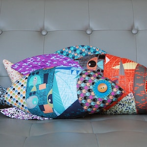 Patchwork Fish-2 Pillow - PDF Sewing Pattern / Stuffed Animal - Etsy