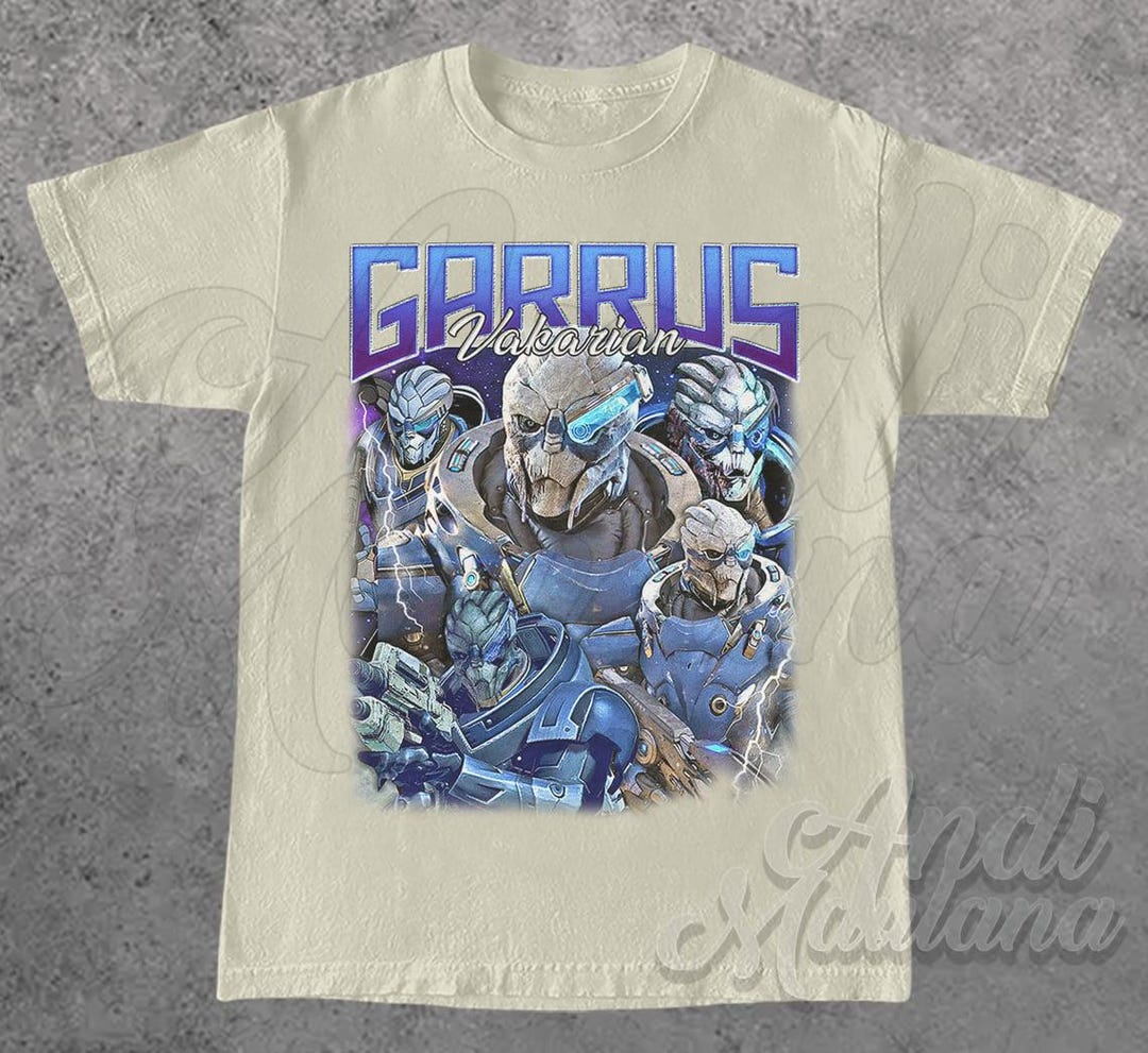 Garrus Vakarian Mass Effect Unisex Shirt, Video Game Fan Gift, N7 ...