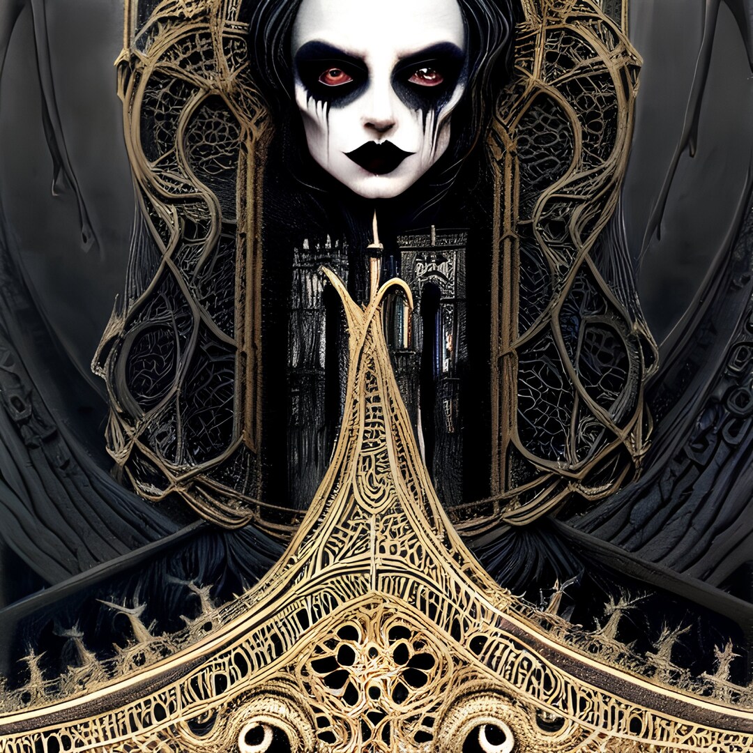 Metallic Goth Woman Digital Download - Etsy