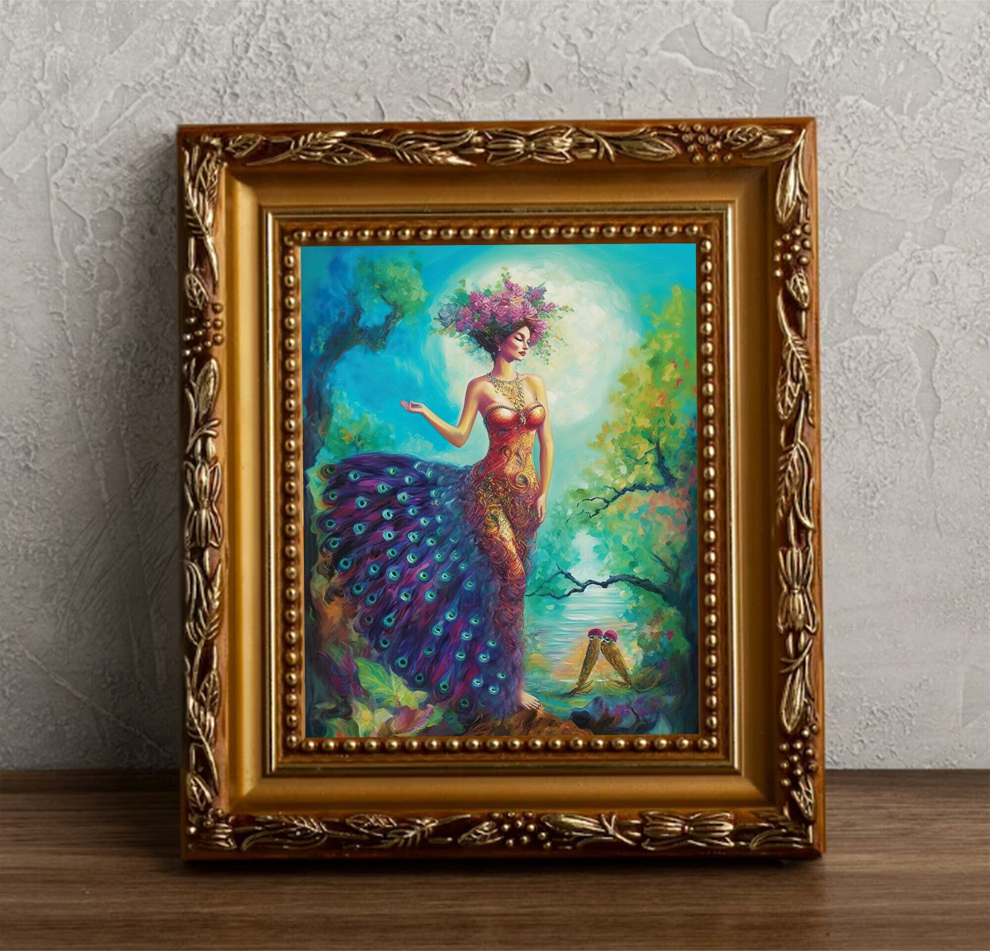 Demeter Goddess 8x10 Print Pagan Mythology Psychedelic Goddess Art ...