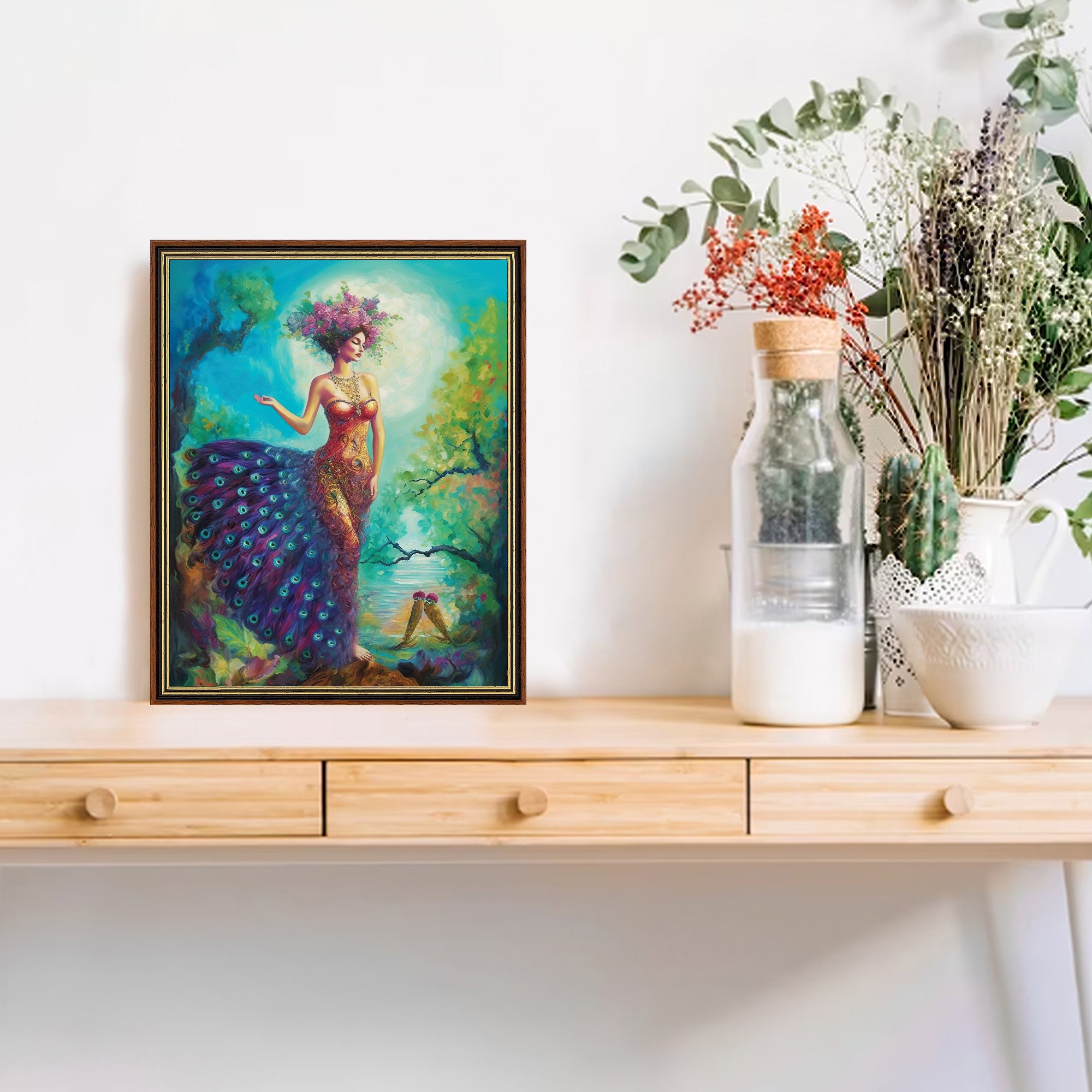 Demeter Goddess 11x14 Print Pagan Mythology Psychedelic Goddess Art ...