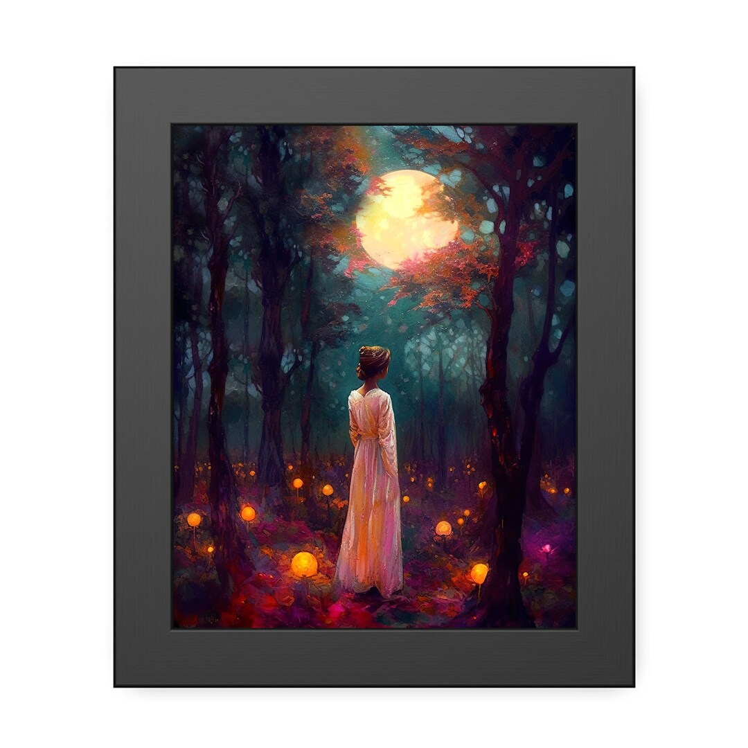 Lady of the Dark Forest 8x10 Print Dark Pagan Female Art Divine ...