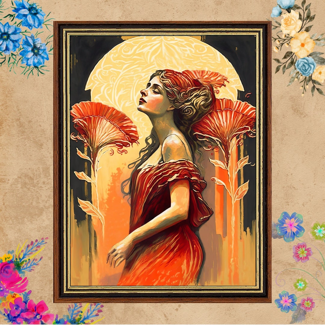 Epione Goddess 12x16 Print Pagan Mythology Psychedelic Goddess Art ...