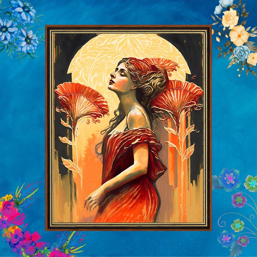 Epione Goddess 11x14 Print Pagan Mythology Psychedelic Goddess Art ...