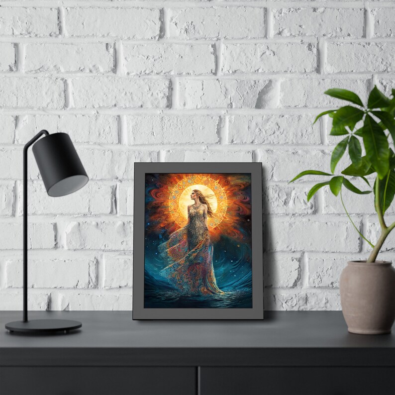 Sol Goddess 11x14 Print Mythological Art Print Psychedelic Sun Goddess ...