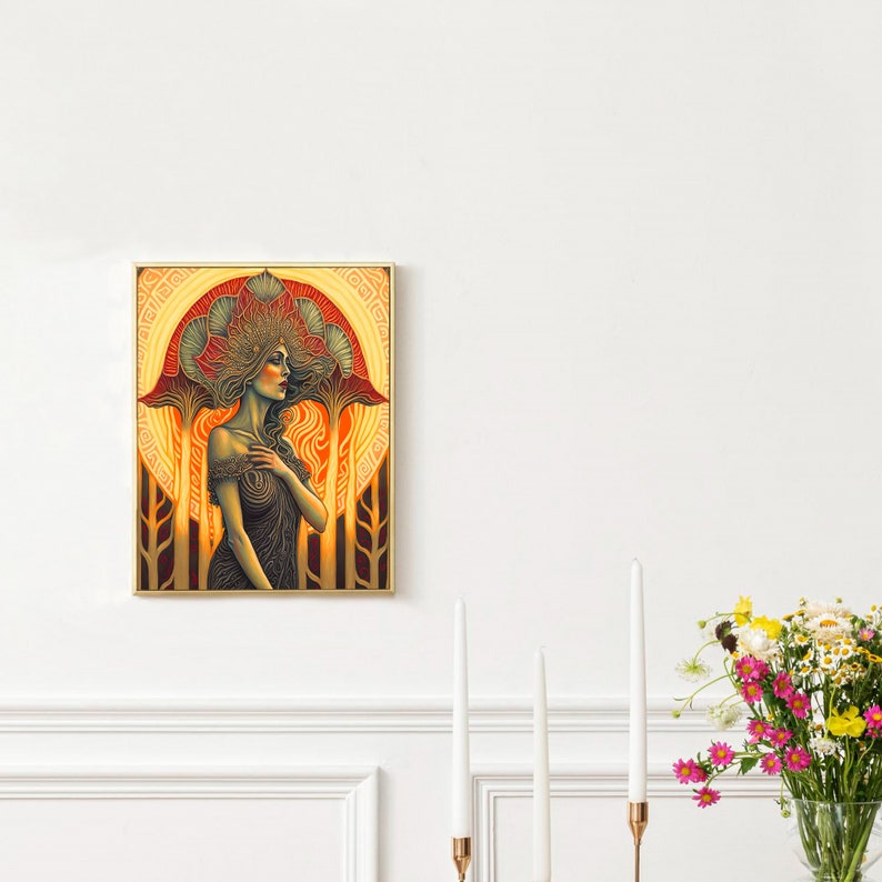 Epione Goddess 11x14 Print Pagan Mythology Psychedelic Goddess Art ...