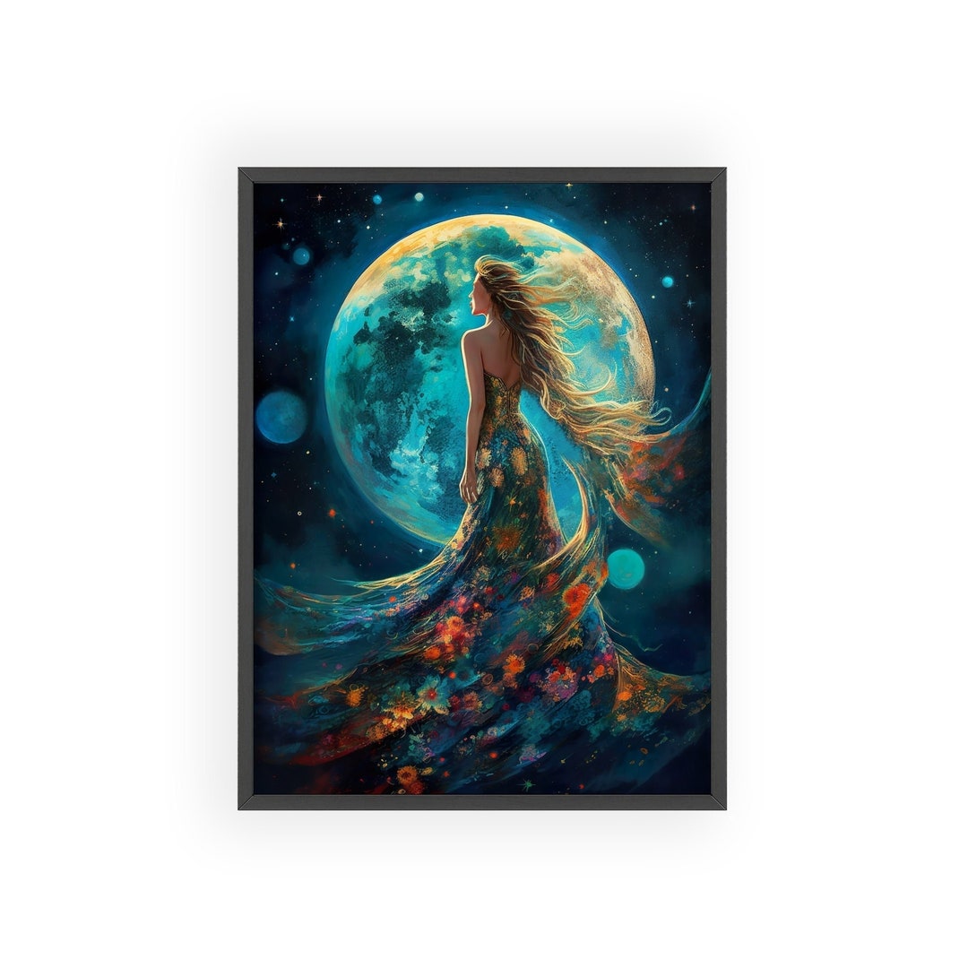 Asteria Star Goddess 12x16 Print Pagan Mythology Psychedelic - Etsy
