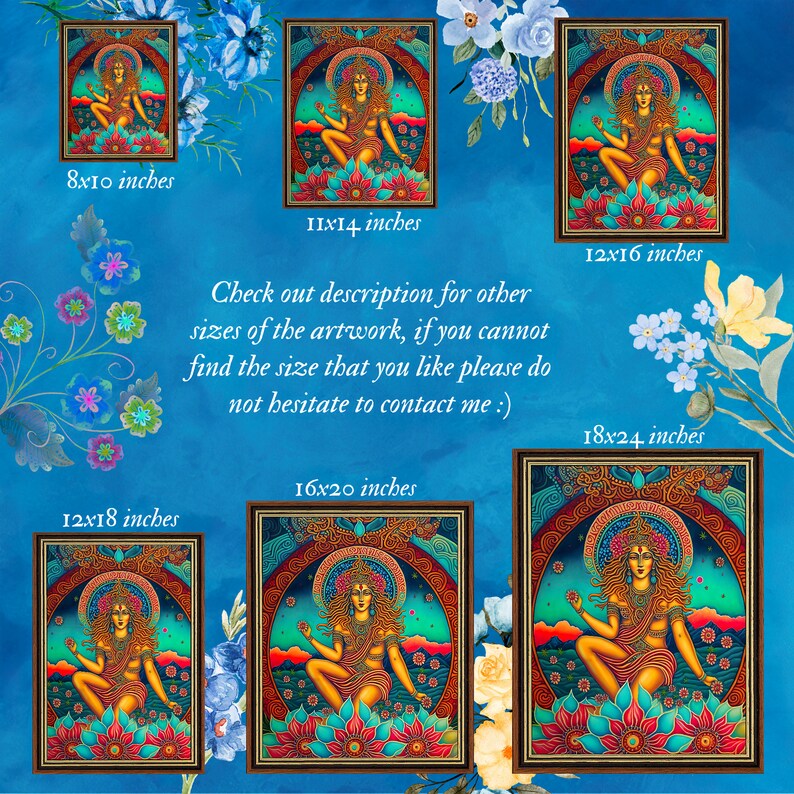 Hebe Goddess 18x24 Print Pagan Mythology Psychedelic Goddess Art ...