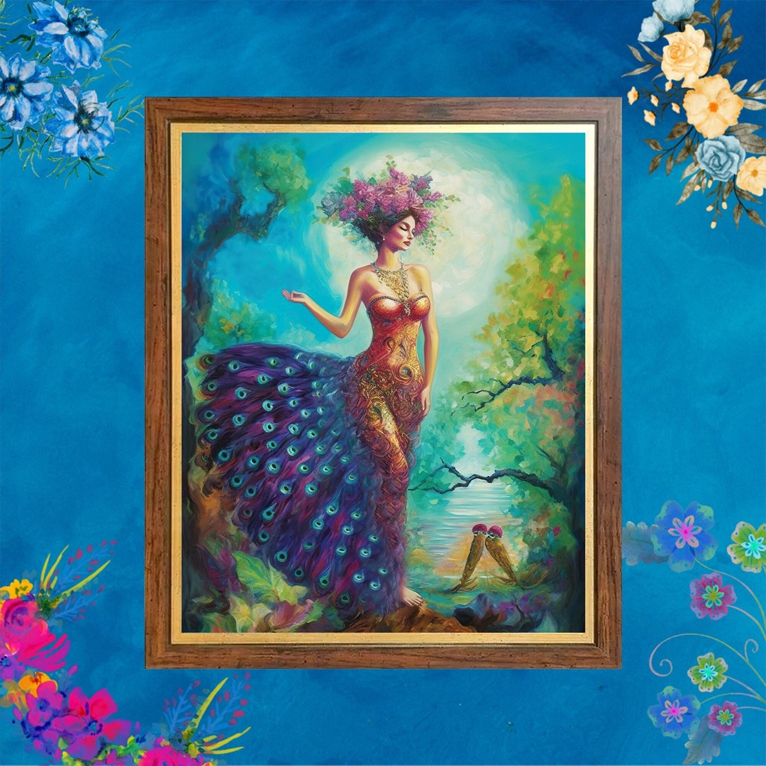 Demeter Goddess 8x10 Print Pagan Mythology Psychedelic Goddess Art ...