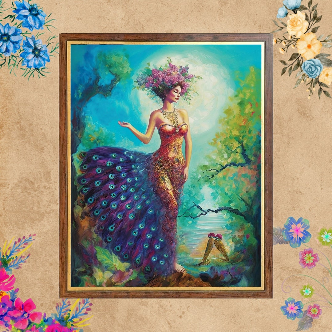Demeter Goddess 11x14 Print Pagan Mythology Psychedelic Goddess Art ...