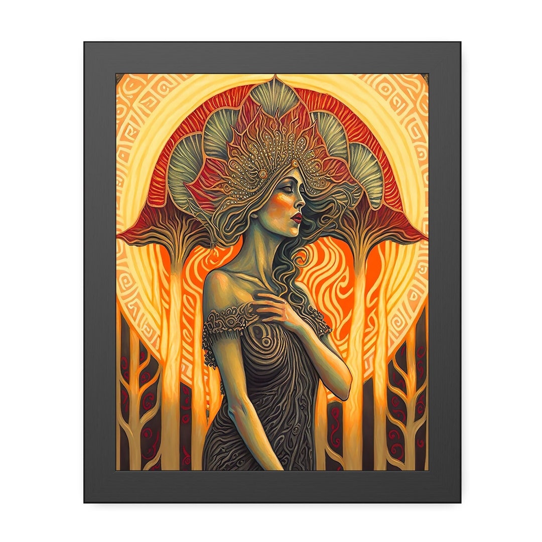 Epione Goddess 11x14 Print Pagan Mythology Psychedelic Goddess Art ...