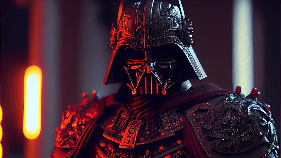 Vader Knight 4K, Star Wars, Digital Art Print, Digital Download, Home ...