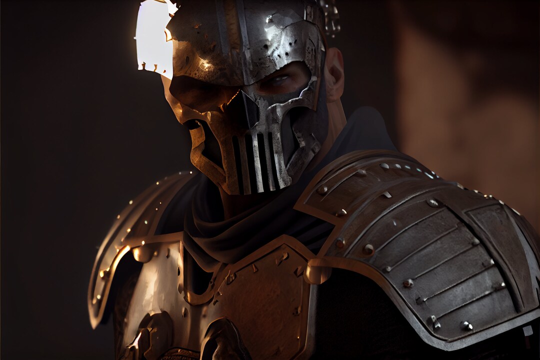 Armored Punisher 4K, Digital Art Print, Digital Download, Home Decor ...