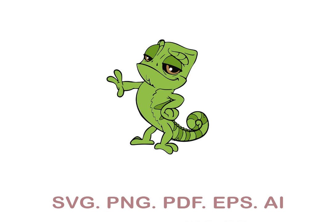 Tangled Pascal Clipart, Rapunzel Chameleon SVG PNG (digital Download - Etsy