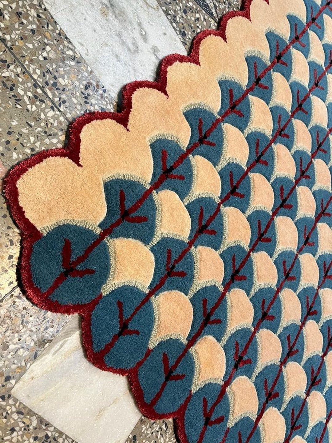 Handmade Fish Texture 100% Wool Tuffted Rugs 4x65x86x98x10 9x12 for ...