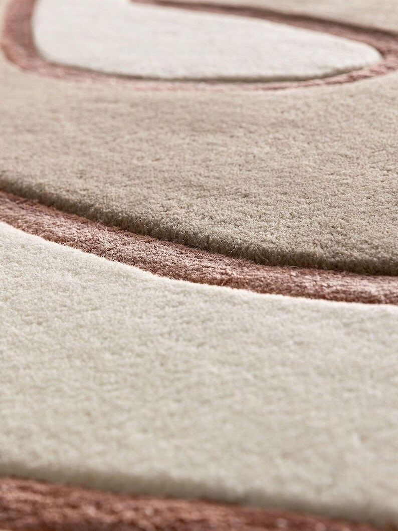 Handmade Floral Babble Crafts Tuffted Rug for Living Room Bedroom or ...