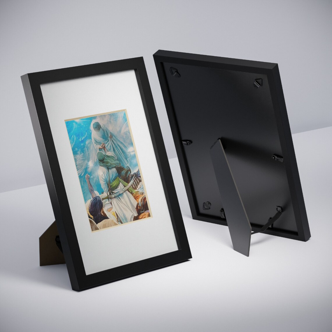 Prophet Muhammad and Imam Ali a on Eid Al Ghadeer Framed Poster Elegant ...