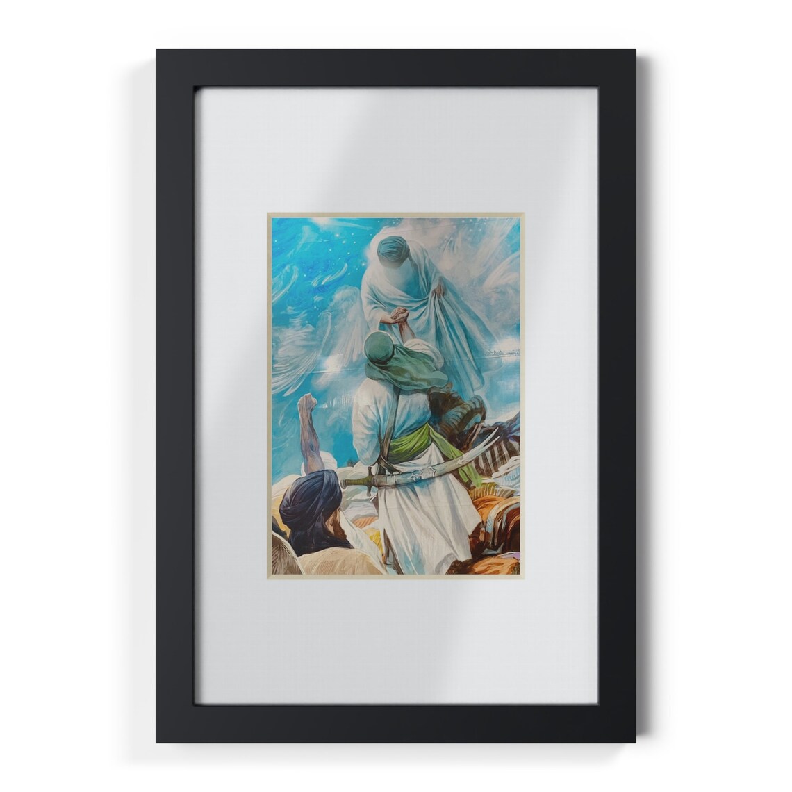 Prophet Muhammad and Imam Ali a on Eid Al Ghadeer Framed Poster Elegant ...