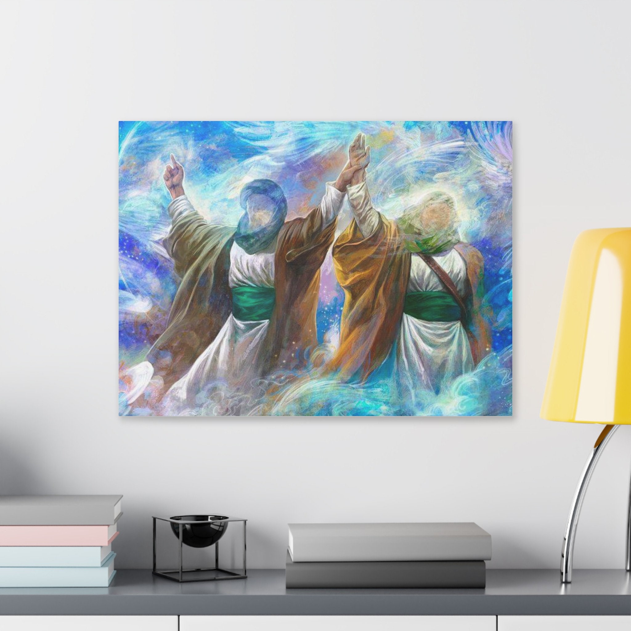 Prophet Muhammad Raising Imam Ali's Hand on Ghadeer Classic Stretched ...