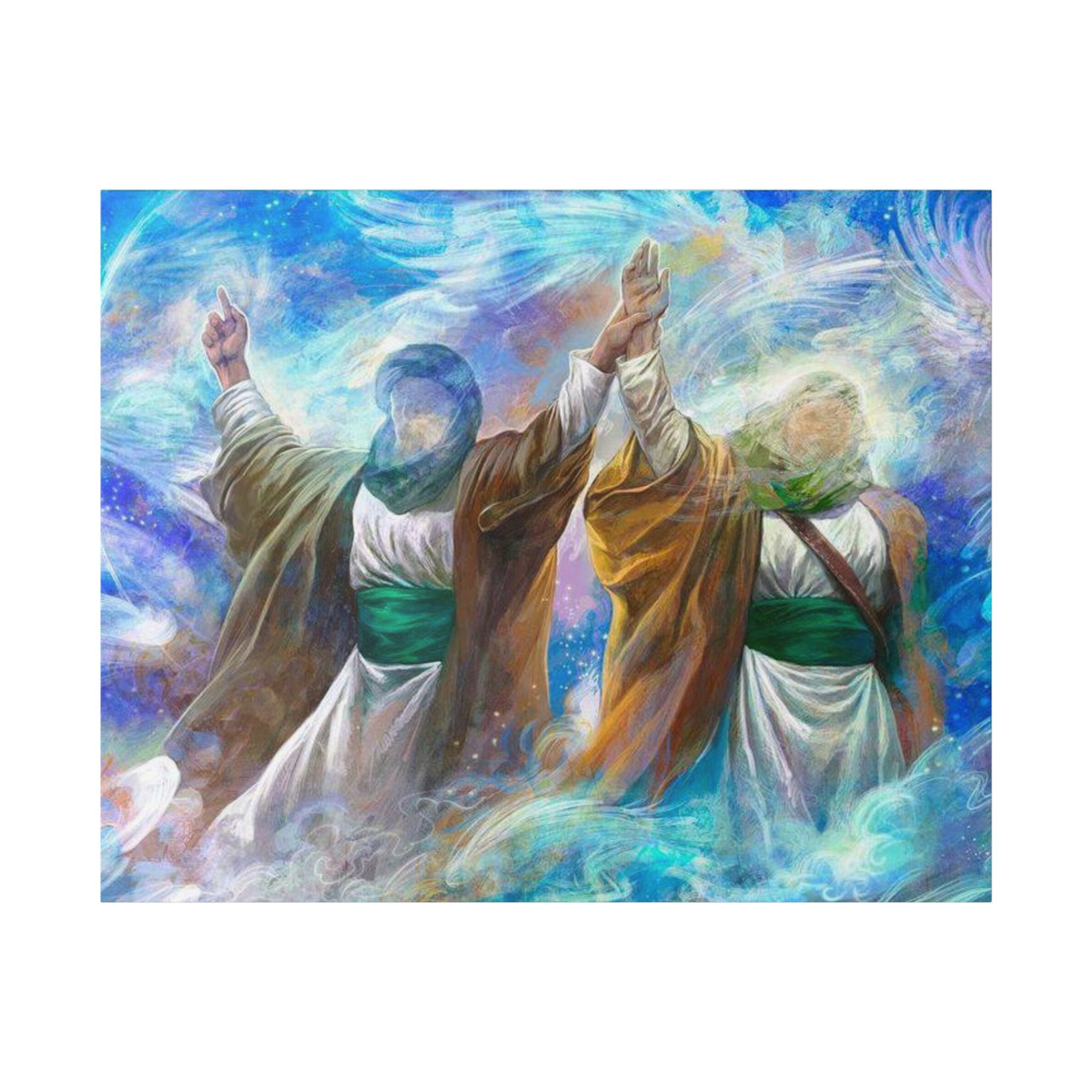 Prophet Muhammad Raising Imam Ali's Hand on Ghadeer Classic Stretched ...