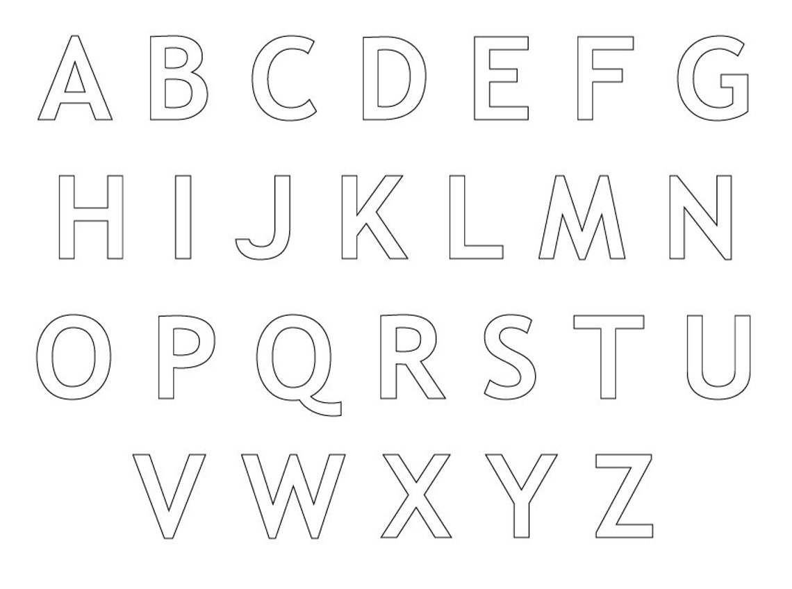 Printable Letters and Alphabet PDF 27 Pages With Each Letter and One ...