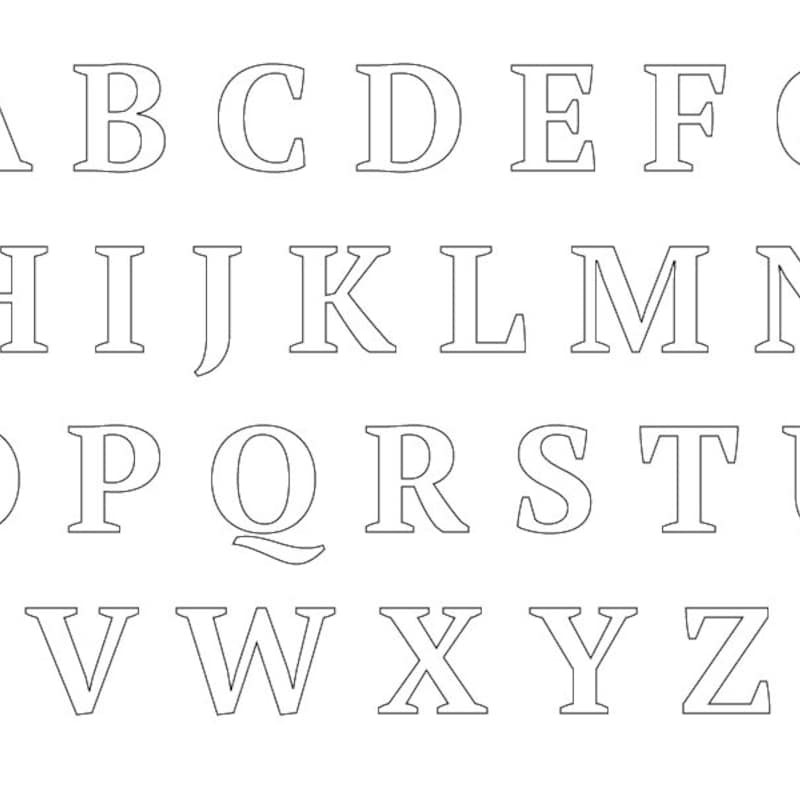 Large Letters Printable - Etsy