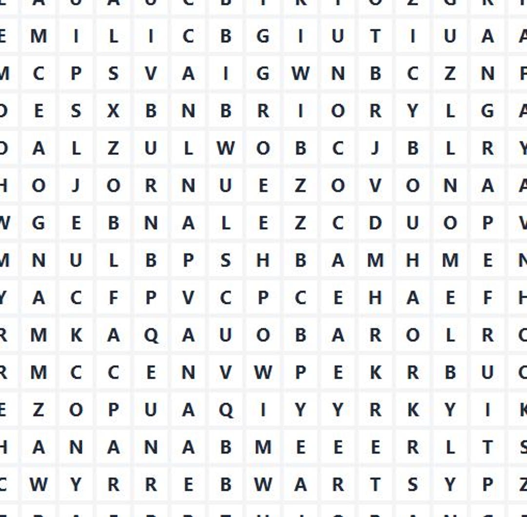 Fruit Word Search Puzzle Printable – 20 Fruits, 15x15 Grid, 10 Layouts ...