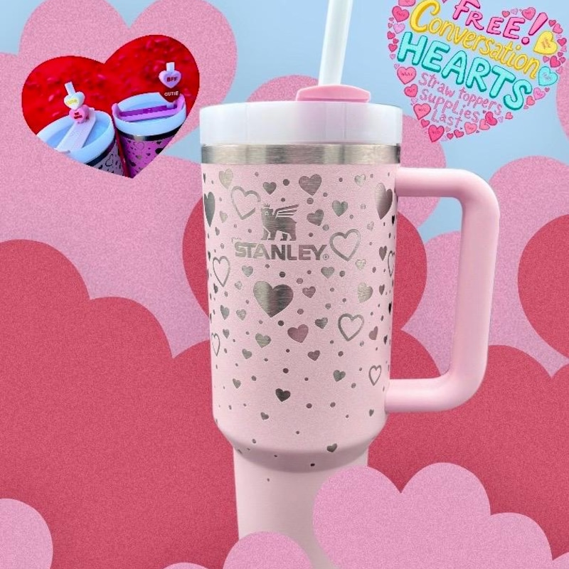 Black Stanley With Hearts - Etsy