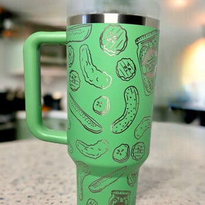 Pickles Engraved Stanley Cup and Other Generic Brands. 30oz and 40oz ...
