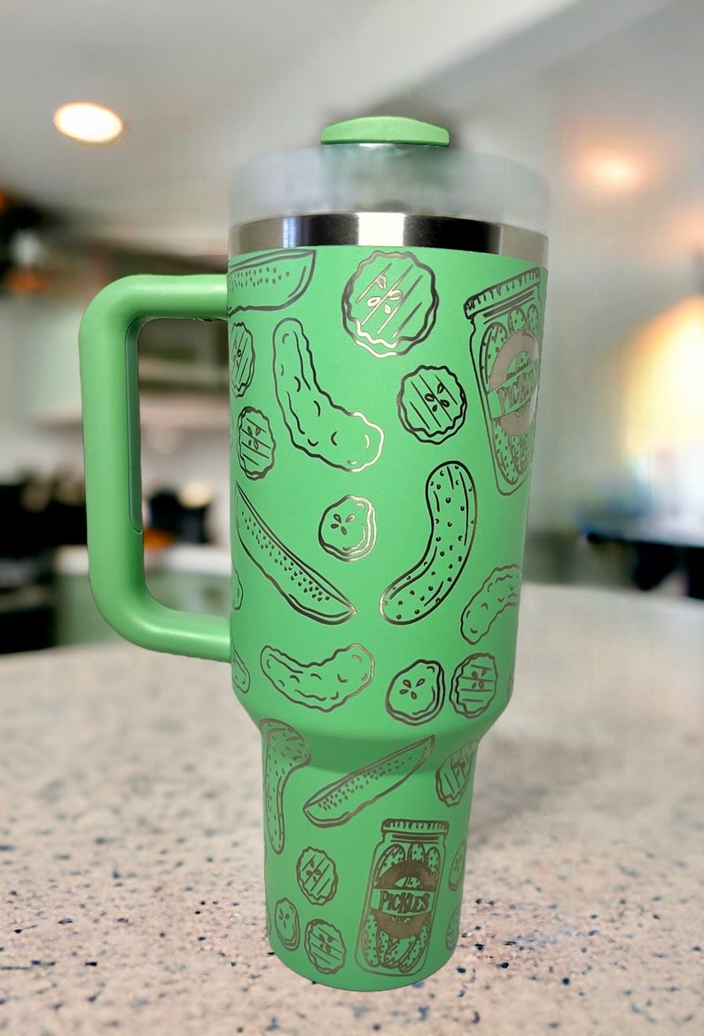 Pickles Engraved Stanley Cup and Other Generic Brands. 30oz and 40oz ...