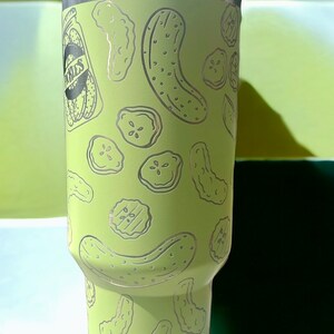 Pickles Engraved Stanley Cup and Other Generic Brands. 30oz and 40oz ...