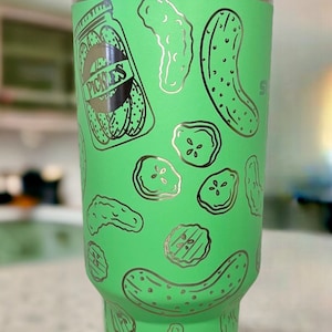 Pickles Engraved Stanley Cup and Other Generic Brands. 30oz and 40oz ...