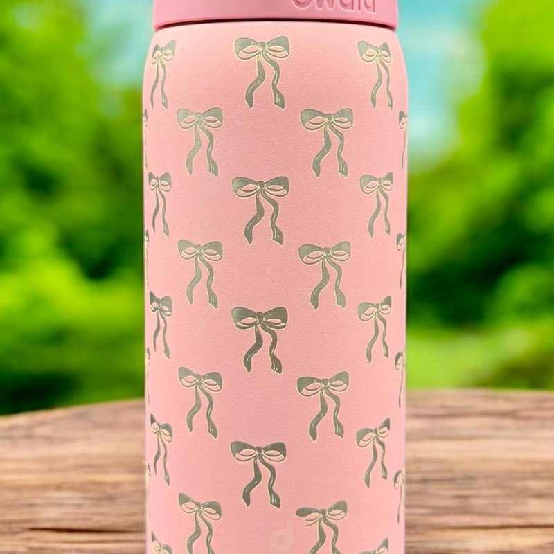 Owala Water Bottle Pink Bows - Etsy