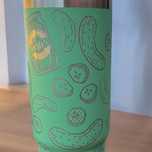 Pickles Engraved Stanley Cup and Other Generic Brands. 30oz and 40oz ...