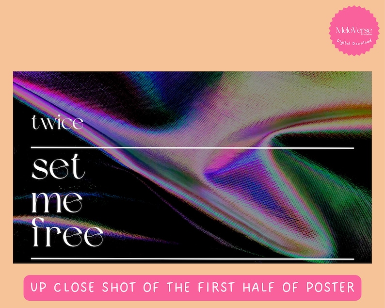 TWICE Set Me Free Lyrics Wall Poster, Kpop Digital Lyrics Art Print for ...