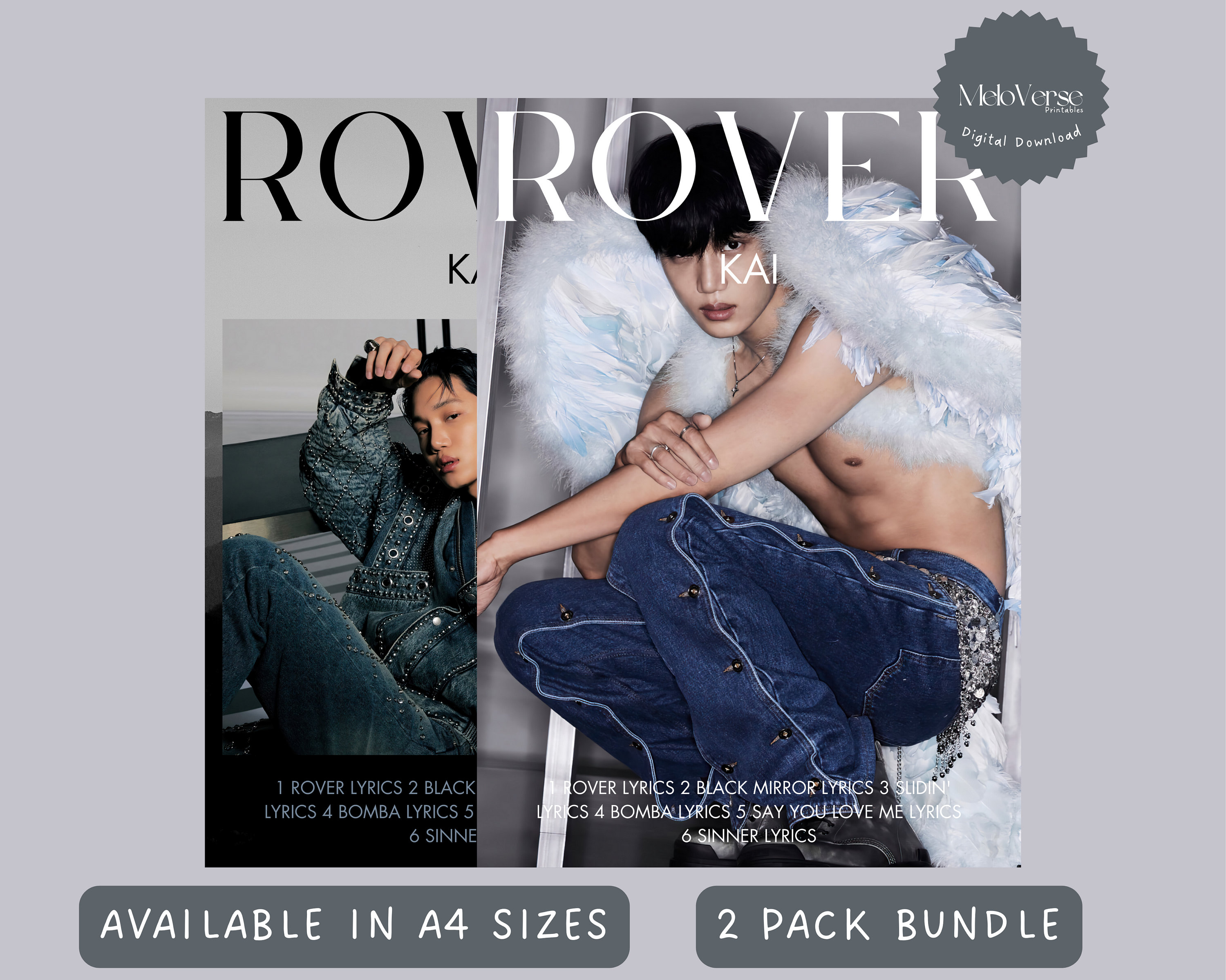 Kai Rover Inspired Tracklist Poster for New Room Decor, Gifts for EXO-L ...