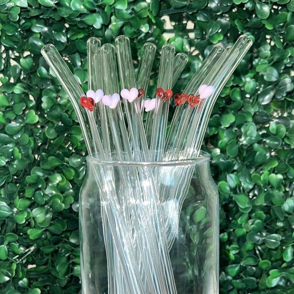 Heart Shaped Reusable Straws - Etsy