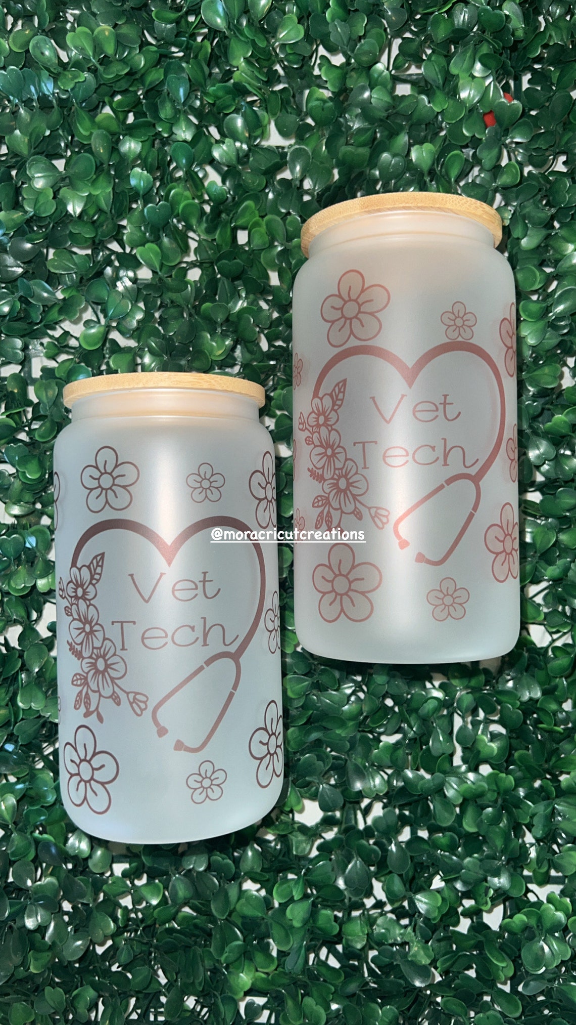 Vet Tech Glass Cup, Vet Tech Gift, Vet Tech Libbey Can, Vet Tech, Vet ...
