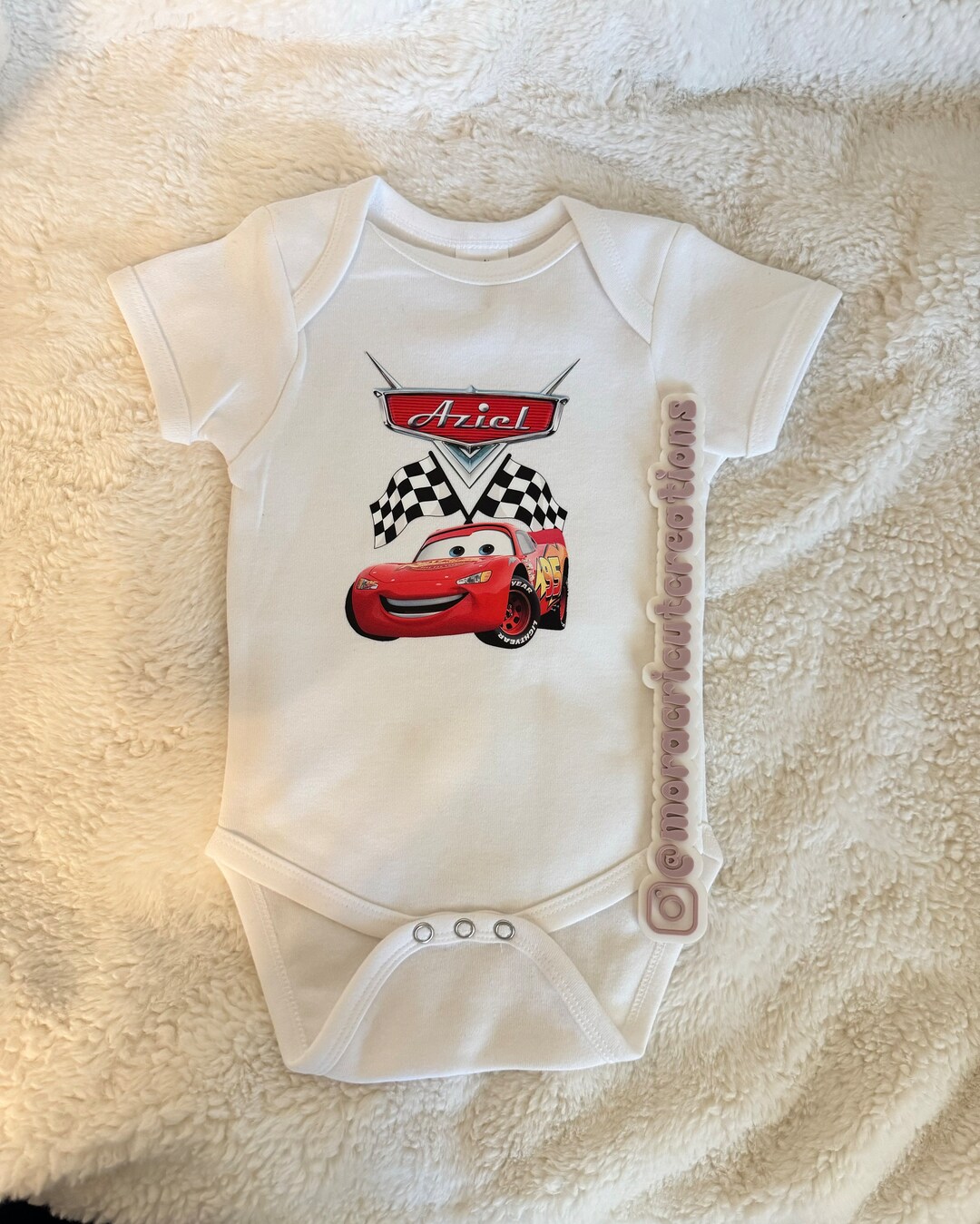 Baby Onesie, Car Baby Onesie, Personalized Cartoon Car Onesie ...
