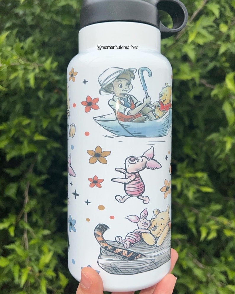 Winnie the Pooh Cup, Pooh Water Bottle , Spring, Tigger Cup, Pooh Gift ...
