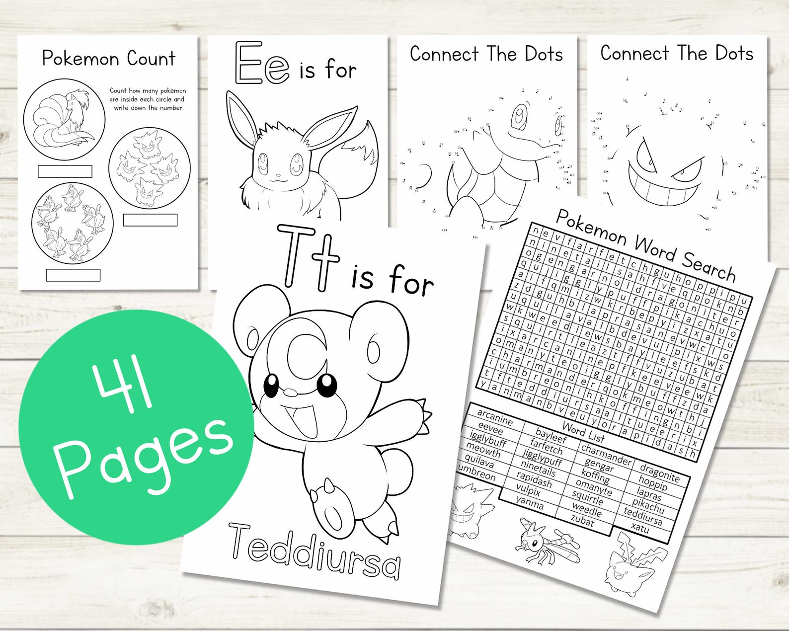 Pokemon Activity Pack A-Z Coloring Worksheets for Kids - Etsy Australia