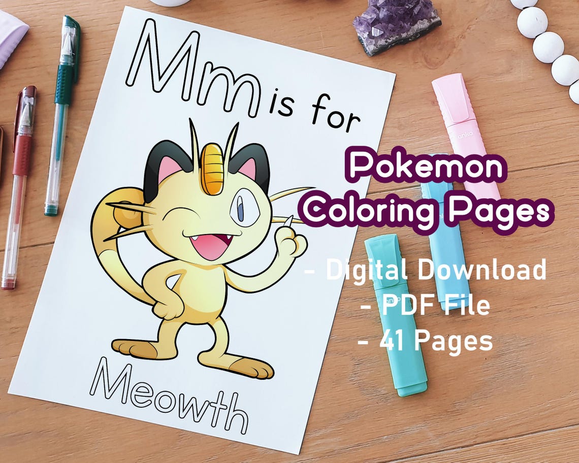 Pokemon Activity Pack | A-Z Coloring - Worksheets for Kids | Printable ...