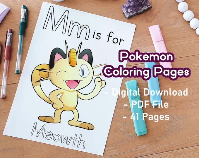 Pokemon Activity Pack | A-Z Coloring - Worksheets for Kids | Printable ...