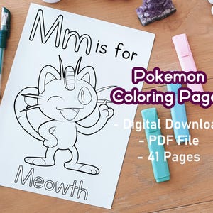 Pokemon Activity Pack | A-Z Coloring - Worksheets for Kids | Printable ...