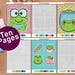 Pixel Frogs Color by Number Coloring Pack | Pets Coloring Pages | Print ...